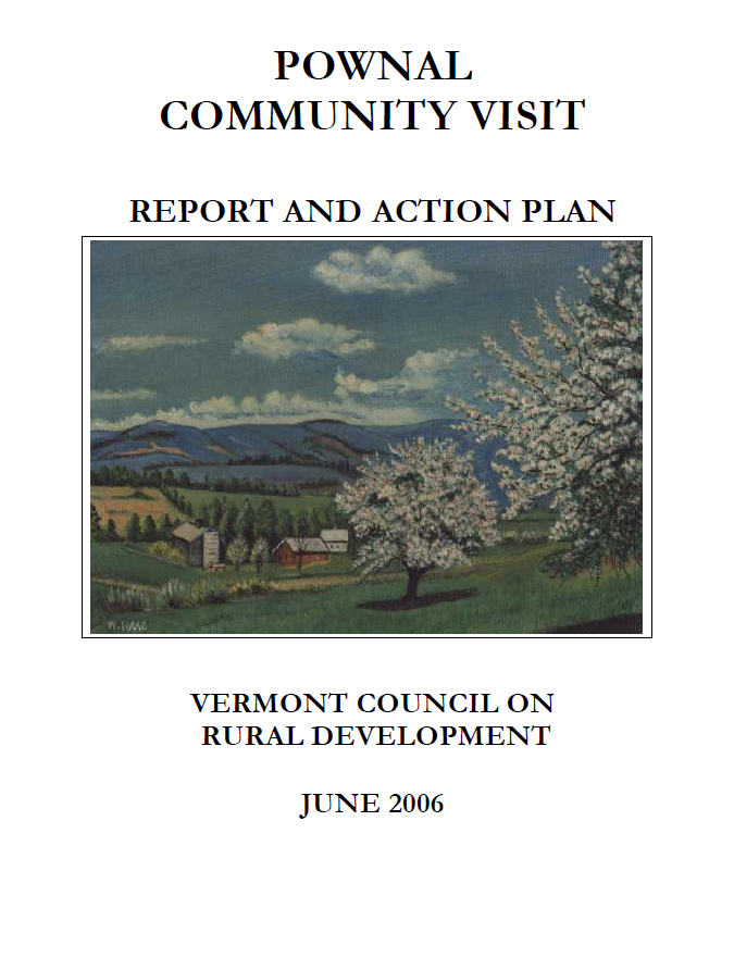 Pownal Community Visit Report - 2006 - Vermont Council on Rural Development