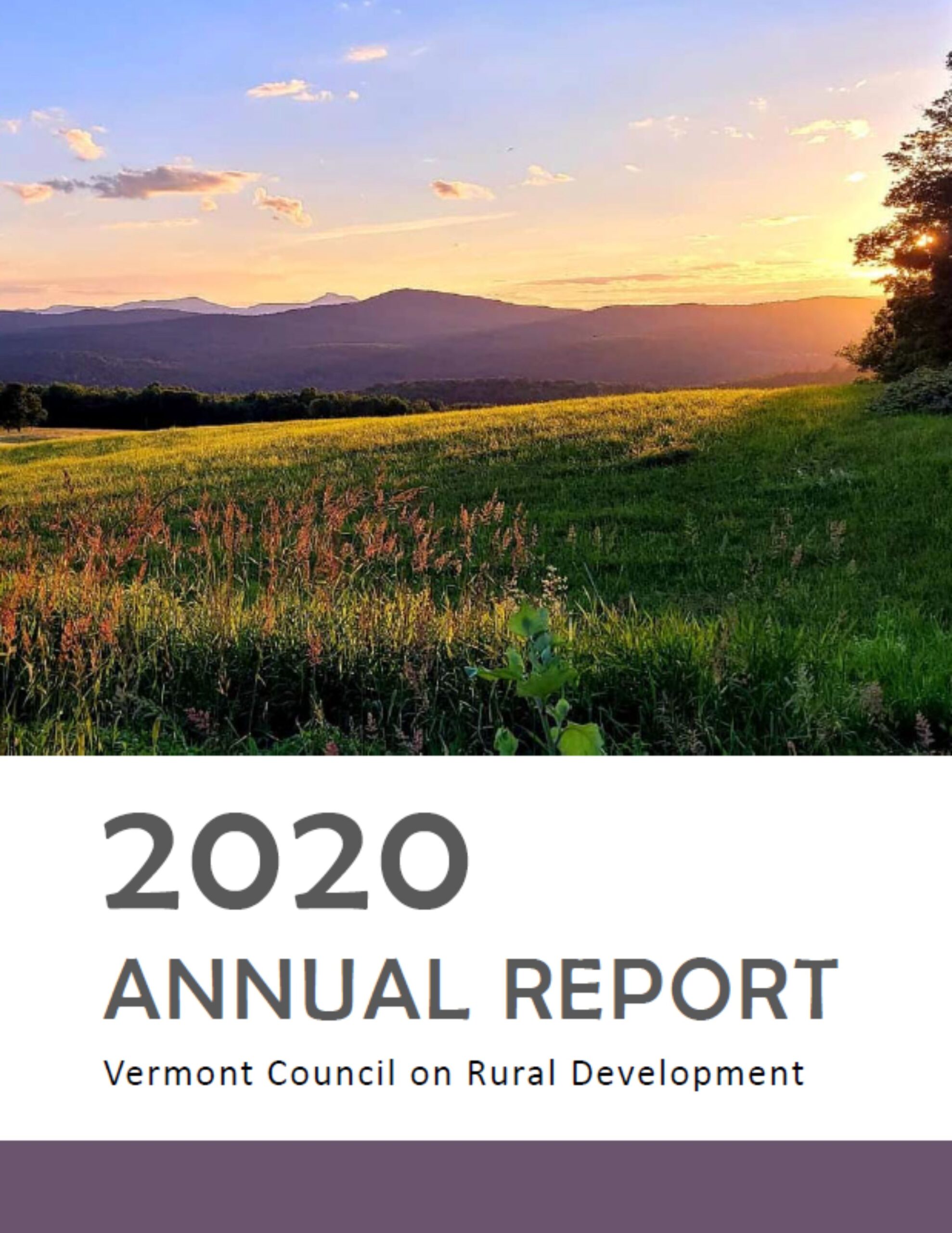 2020 Annual Report - Vermont Council on Rural Development